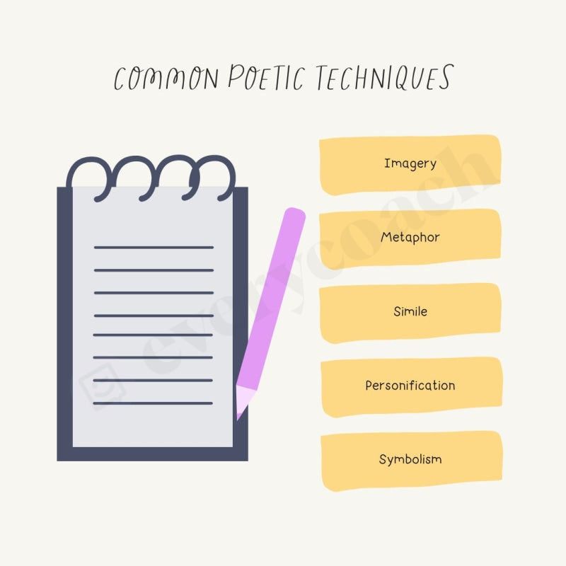 Common Poetic Techniques Instagram Post Canva Template – everycoach
