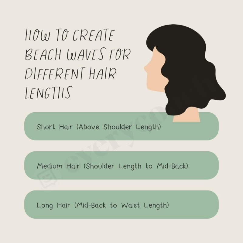 How To Create Beach Waves For Different Hair Lengths Instagram Post Ca ...