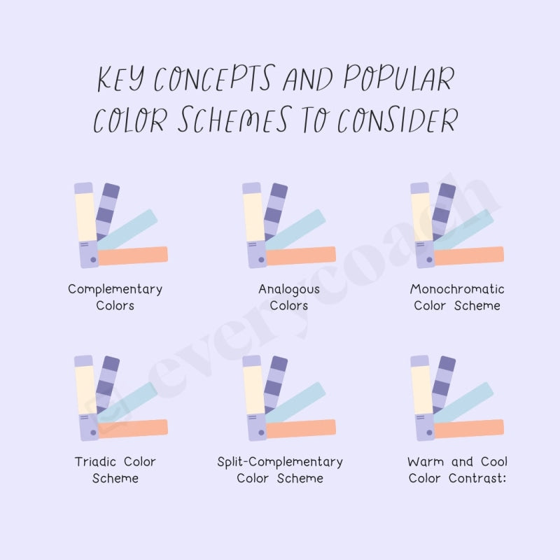 Key Concepts And Popular Color Schemes To Consider Instagram Post Canv ...