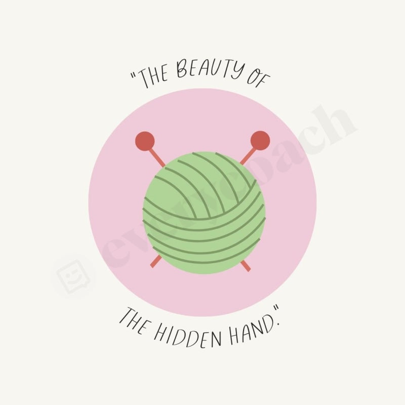 The Beauty Of The Hidden Hand Instagram Post Canva Template – everycoach