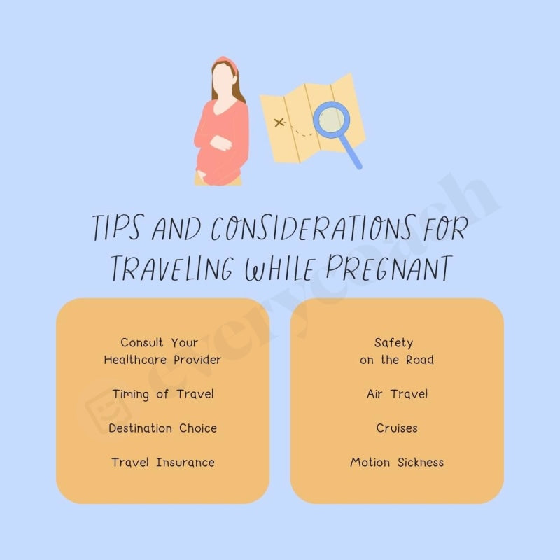 Tips And Considerations For Traveling While Pregnant Instagram Post Ca ...