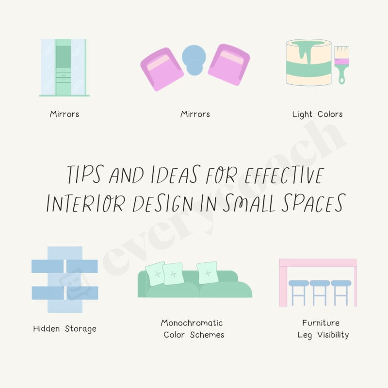 Tips And Ideas For Effective Interior Design In Small Spaces Instagram ...
