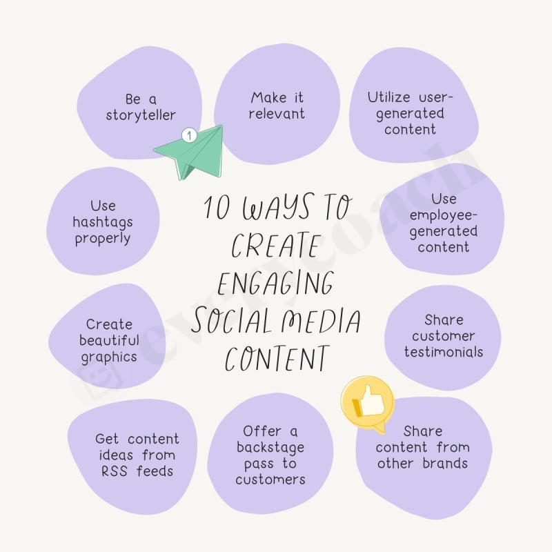 10 Ways To Create Engaging Social Media Content Instagram Post Canva T ...