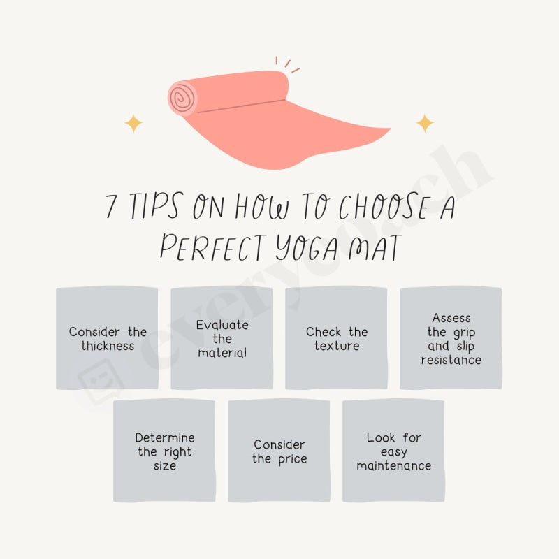7 Tips On How To Choose A Perfect Yoga Mat Instagram Post Canva Templa ...
