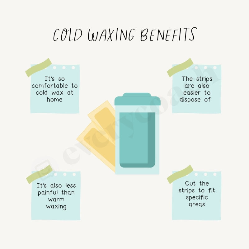 Cold Waxing Benefits Instagram Post Canva Template – everycoach
