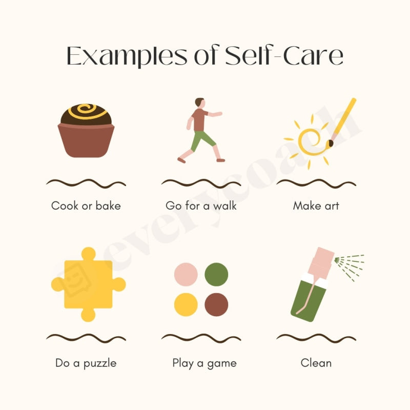 Examples of Self-Care Instagram Post Canva Template – everycoach