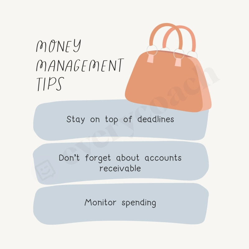 Money Management Tips Instagram Post Canva Template – everycoach