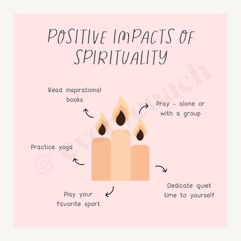 Positive Impacts of Spirituality Instagram Post Canva Template – everycoach