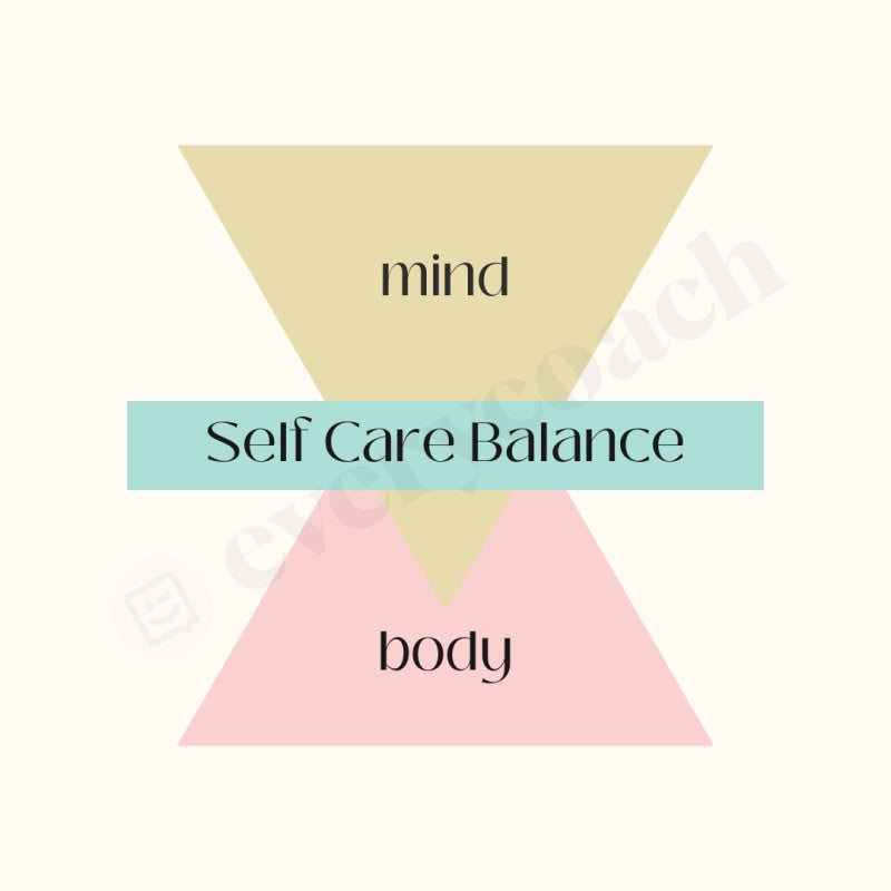 Self Care Balance Instagram Post Canva Template – everycoach