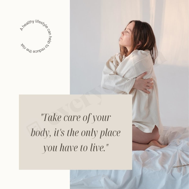 Take Care Of Your Body Instagram Post Canva Template – everycoach