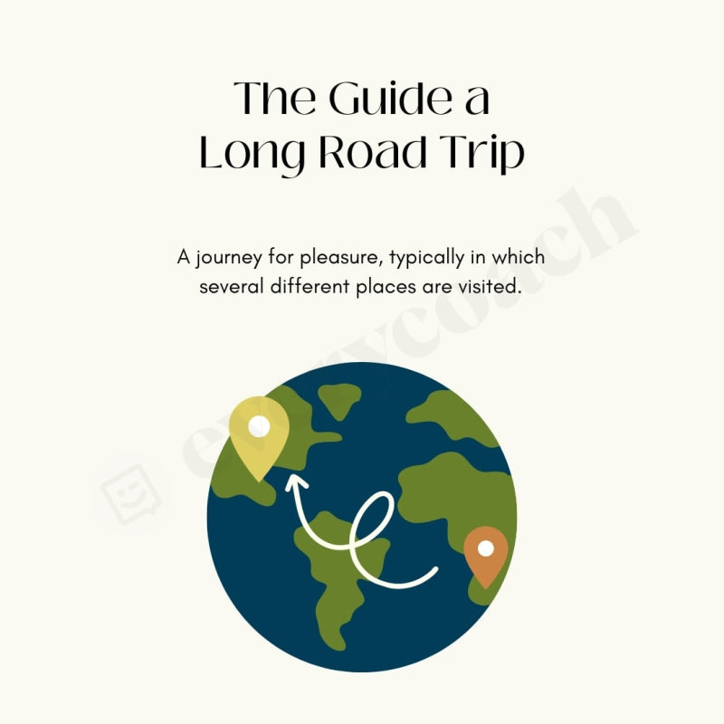 The Guide a Long Road Trip Instagram Post Canva Template – everycoach