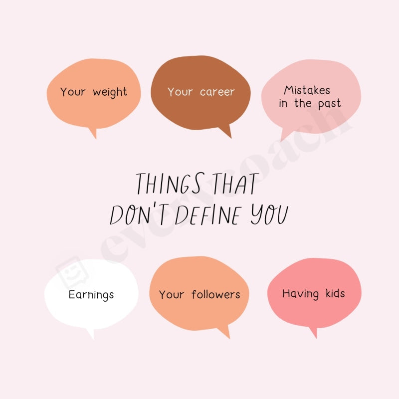 Things That Don't Define You Instagram Post Canva Template – everycoach