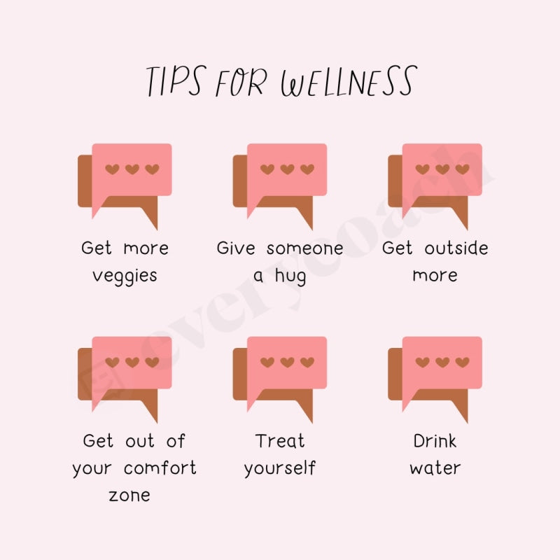 Tips For Wellness Instagram Post Canva Template – everycoach