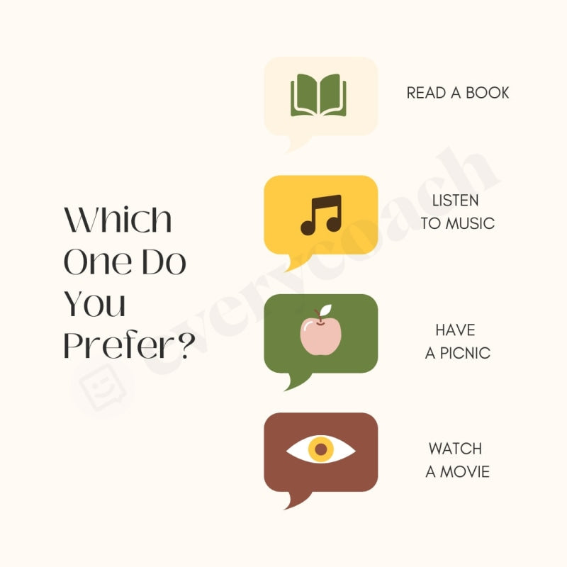 Which One Do You Prefer? Instagram Post Canva Template – everycoach