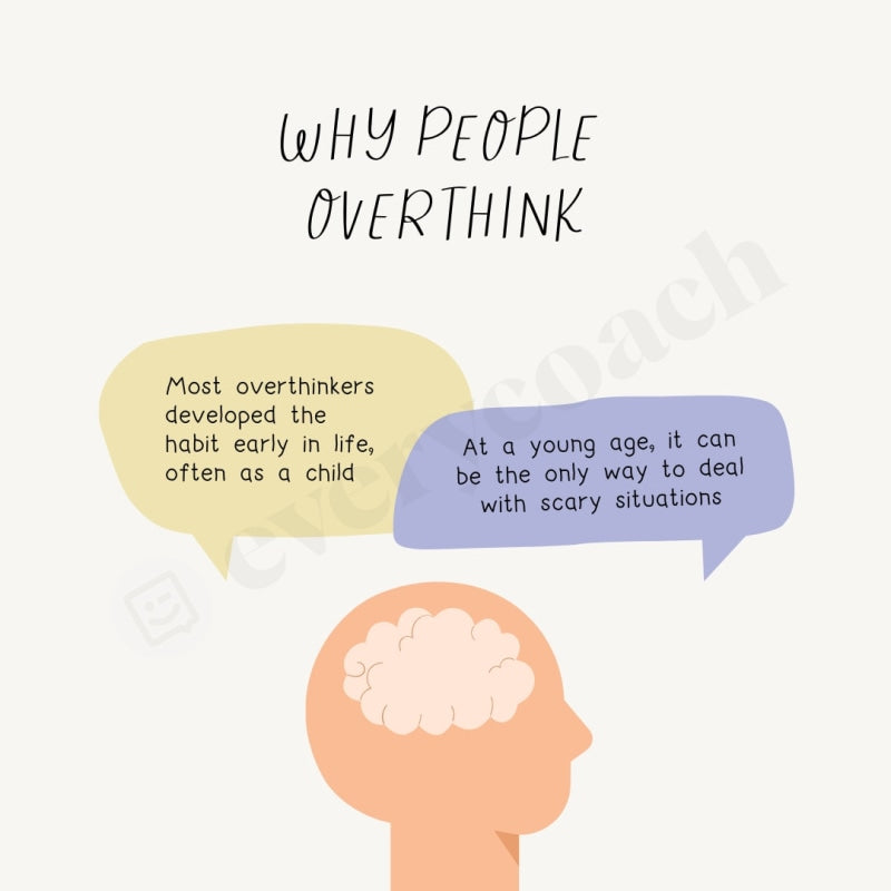 Why People Overthink Instagram Post Canva Template – everycoach